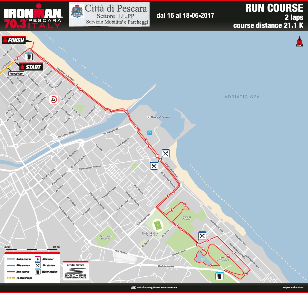 Ironman, come muoversi a Pescara: informazioni, viabilità, divieti