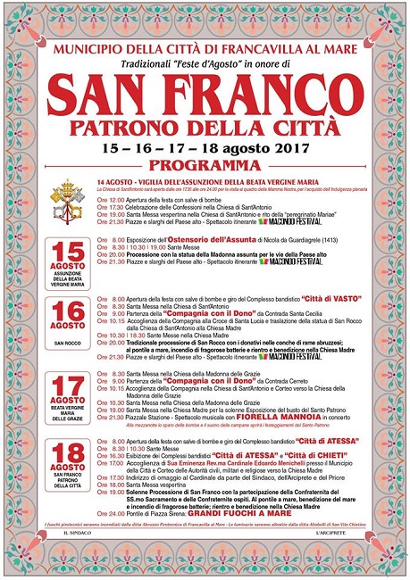 Festa patronale di San Franco a Francavilla al mare (CH)