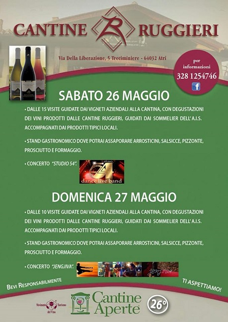 Cascine aperte da Ruggieri ad Atri 26 e 27 maggio 2018