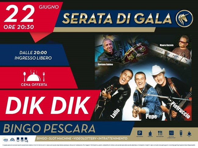 Dik Dik a Pescara, live al Bingo