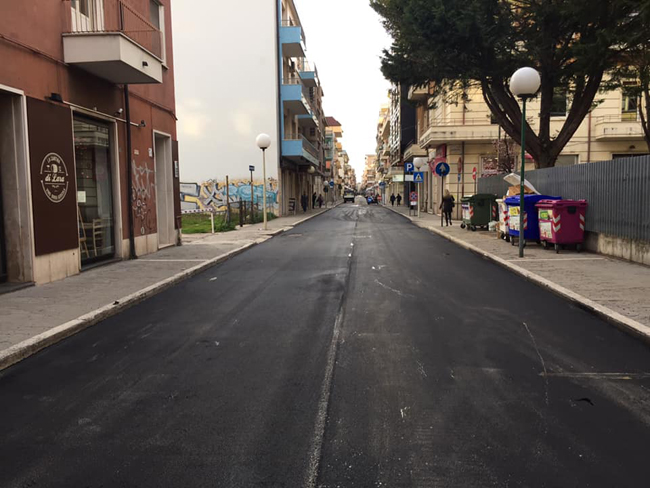 Pescara, via Firenze: completati lavori, domani la riapertura