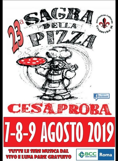 Sagra della pizza 2019 a Cesaproba
