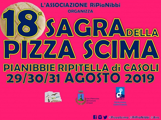 Sagra della pizza scima 2019 a Pianibbie Ripitella di Casoli