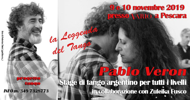 Stage di tango argentino con Pablo Veron a Pescara: ecco quando