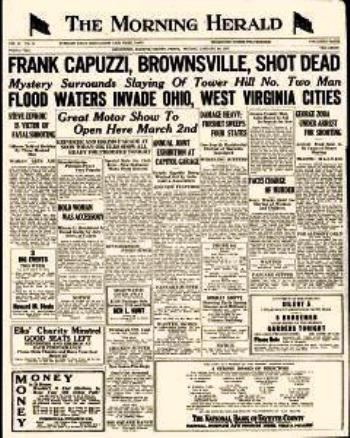 “Frank” Capuzzi ucciso in Pennsylvania, nel 1927, per gelosia