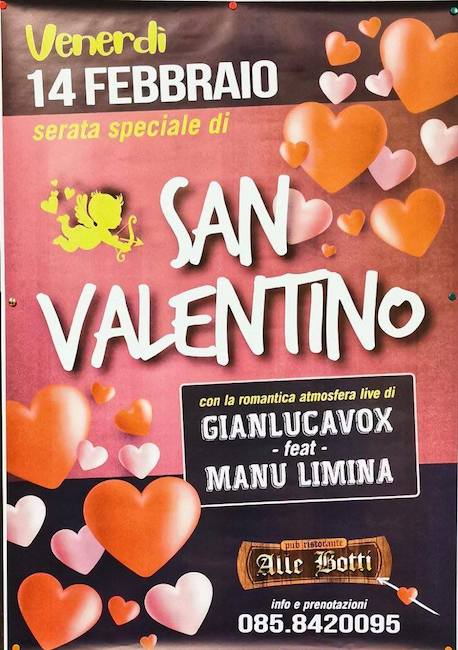 San Valentino Alle Botti con la musica di Gianlucavox e Manu Limina