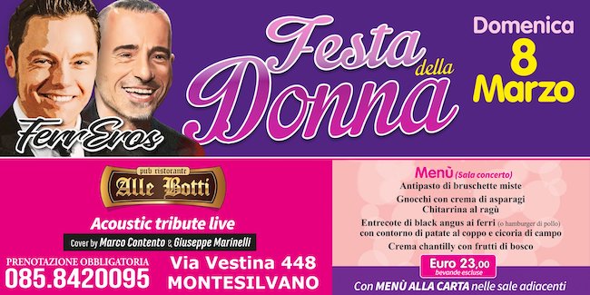Festa della donna al Ristorante Alle Botti con FerrEros