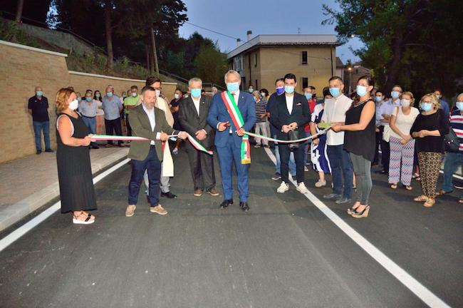 Collecorvino, inaugurata la nuova strada di accesso al centro storico