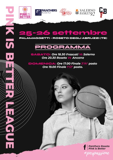 5° Pink is Better League a Roseto, il programma del torneo