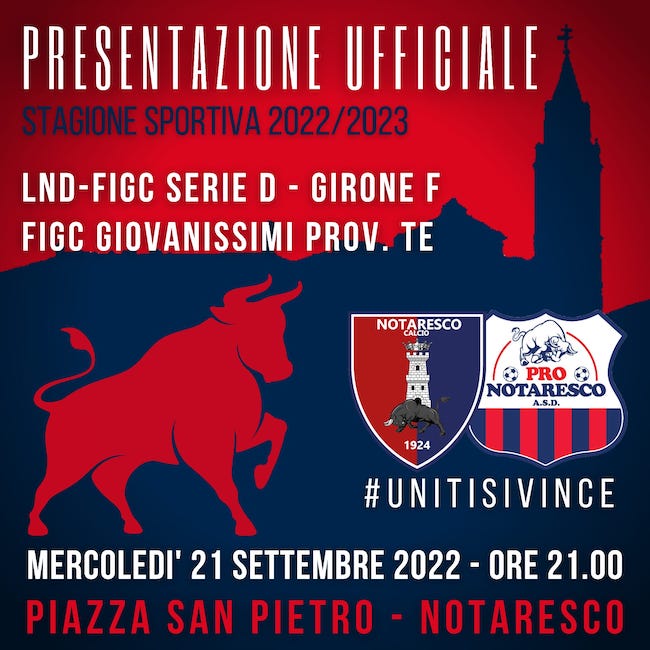 Notaresco Calcio, presentazione della stagione 2022/23