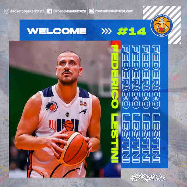 Federico Lestini è un nuovo giocatore del Roseto Basket 20.20