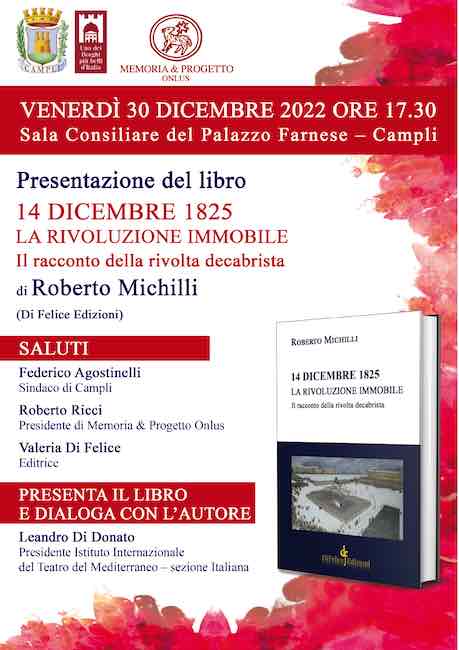 "Il racconto della rivolta decabrista", presentazione del libro a Campli