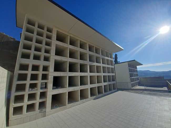 Teramo, cimitero di Sant’Atto: realizzati 80 nuovi loculi