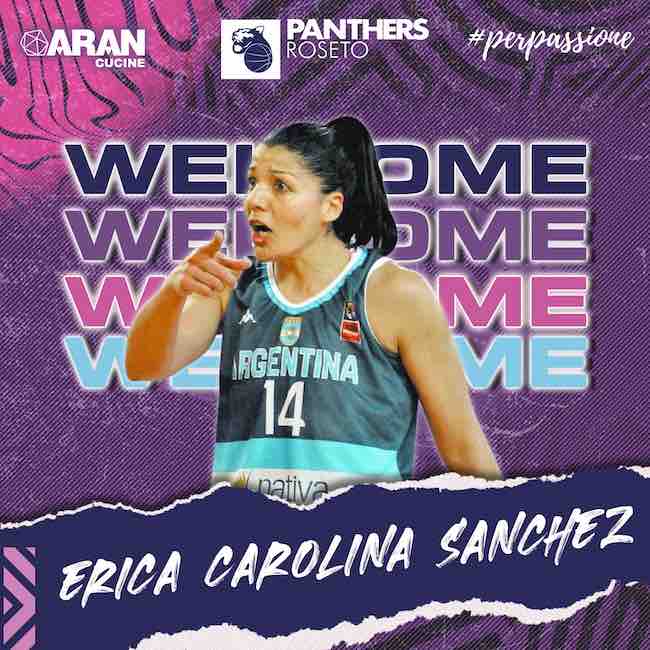 Erica Carolina Sanchez nuova giocatrice delle Panthers Roseto 2022/23