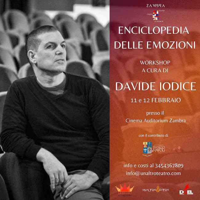 "Enciclopedia delle emozioni", workshop di Davide Iodice a Ortona