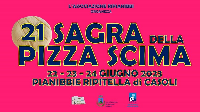 Sagra della pizza scima 2023 a Pianibbie Ripitella di Casoli