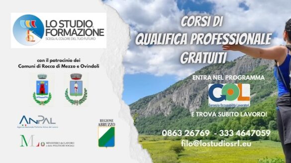 Corsi di qualifica professionale gratuiti a Ovindoli e Rocca di Mezzo