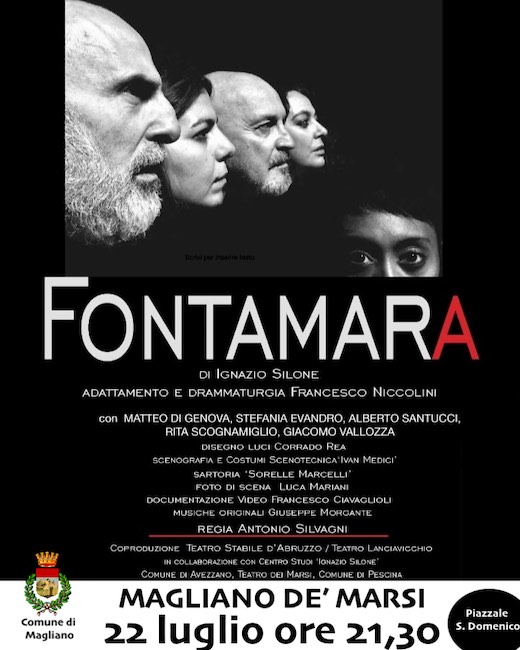 "Fontamara" in scena a Magliano de' Marsi il 22 luglio