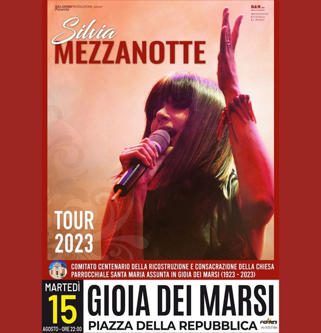 Silvia Mezzanotte a Gioia dei Marsi, concerto gratuito