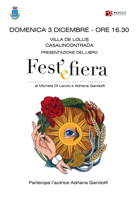 Presentazoione del libro Fest e Fiera a Villa De Lollis a Casalincontrada