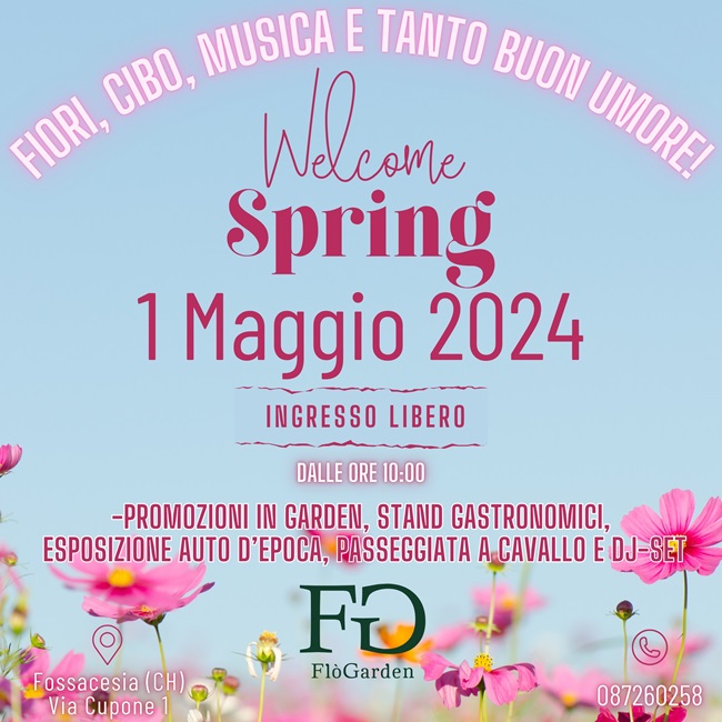 "Welcome Spring" da Flò Garden a Fossacesia