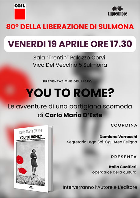Carlo Maria D'Este presenta "You to Rome" a Palazzo Corvi a Sulmona