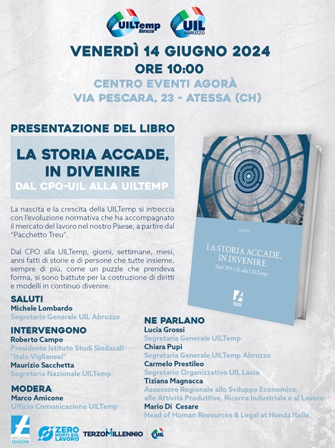 Ad Atessa presentazione del libro "La storia accade in divenire"