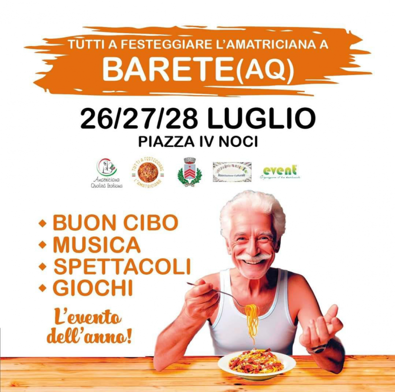 Tutti a festeggiare l'Amatriciana a Barete
