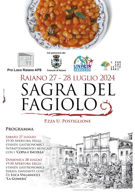 Sagra del fagiolo a Raiano: gastronomia e musica