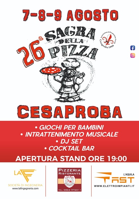 26° Sagra della pizza a Cesaproba