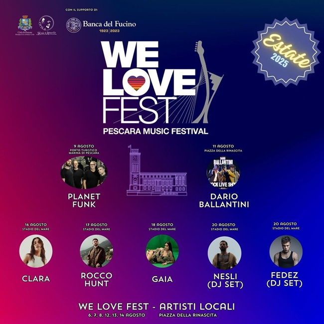 Clara live a Pescara il 16 agosto per il We Love Fest 2025