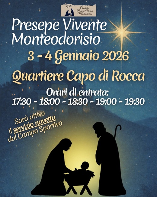 Monteodorisio, Presepe Vivente 2026 nel Quartiere Capo di Rocca